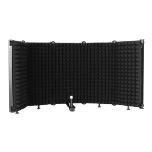 bomaite broadcast studio adjustable angle foldable noise reduction sound absorbing microphone wind screen shield