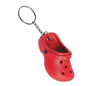 Biblebanz Bulk 24 Count Of Mini Clog Keychain Rubber Slipper Key chain Shoe For Women Teens Cute Adorable Charms Little Shoes For Backpacks Gifts