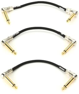 boss bpc-4-3 patch cable - 4 inch (3-pack)