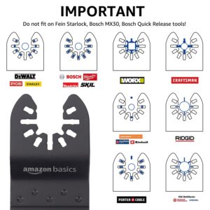 Amazon Basics Oscillating Multi-Tool Quick Release Saw Blades, 8-Pieces