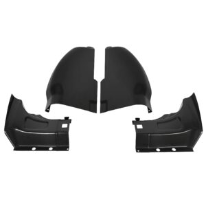 ecotric inner jamb & cab corner compatible with 1999-2017 ford f250 f350 super duty extended cab pickup truck 4pc