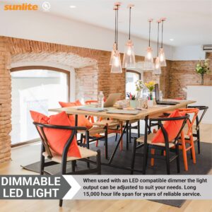 Sunlite LED ST19 Filament Style Edison Light Bulb, 4.5 Watts (40W Equivalent), 400 Lumens, Medium Base (E26), Dimmable, UL Listed, 2700K Soft White, 1 Pack