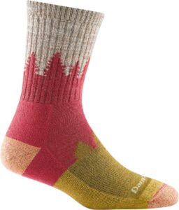 darn tough (style 1971) women's treeline hike/trek sock - cranberry, large