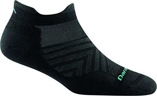 Darn Tough Women's Run No Show Tab Ultra-Lightweight Running Sock (Style 1047) - Black, Medium