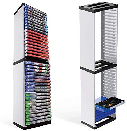 DAHAKII 36 Game Discs Storage Holder Stand for PS5 Game Storage Compatible with PS5/PS4/Xbox/Nintendo Switch