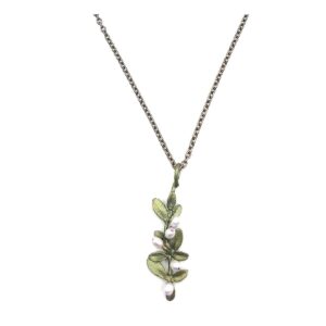 flowering thyme 16" adjustable dainty pendant necklace #9327