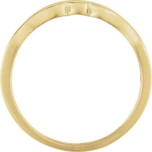 Solid 10k Yellow Gold Lattice Design Ring Band (Width = 11mm) - Size 8.5