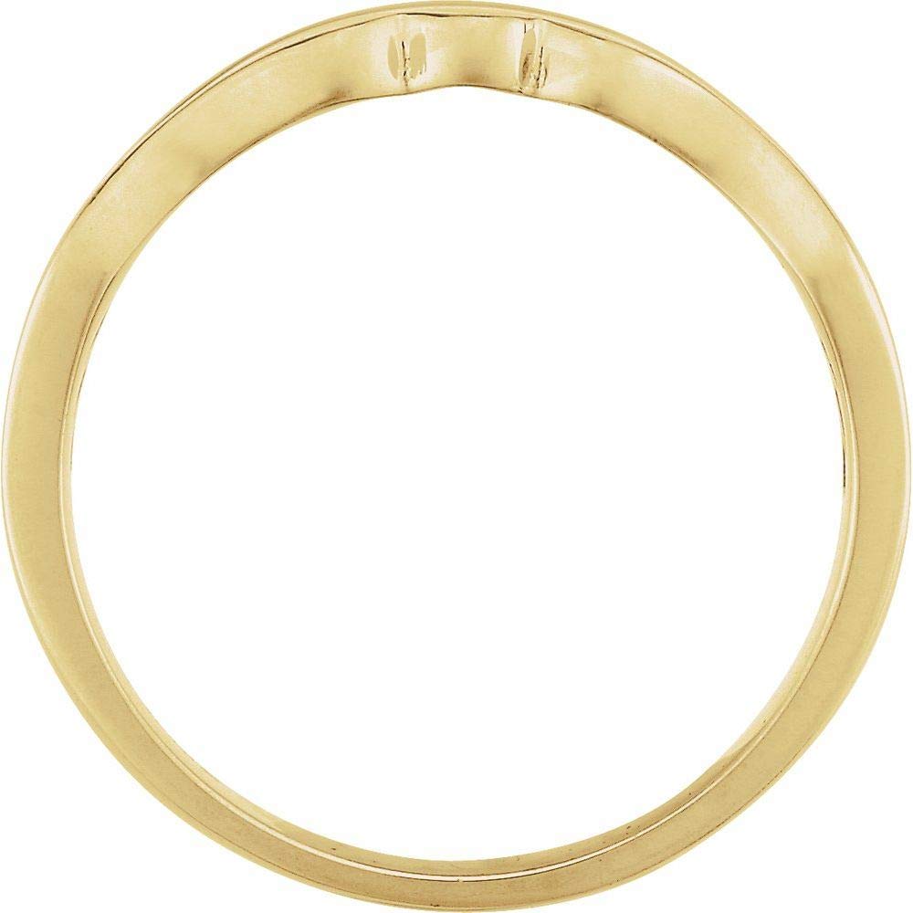 Solid 10k Yellow Gold Lattice Design Ring Band (Width = 11mm) - Size 8.5