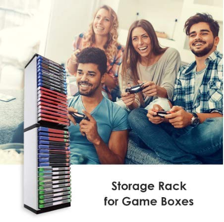 DAHAKII 36 Game Discs Storage Holder Stand for PS5 Game Storage Compatible with PS5/PS4/Xbox/Nintendo Switch