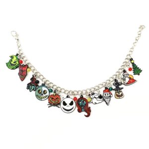 Family Babylon Classic Sally Jack Horror Nightmare Before Christmas Charm Bracelet Gifts for Girl Woman Men