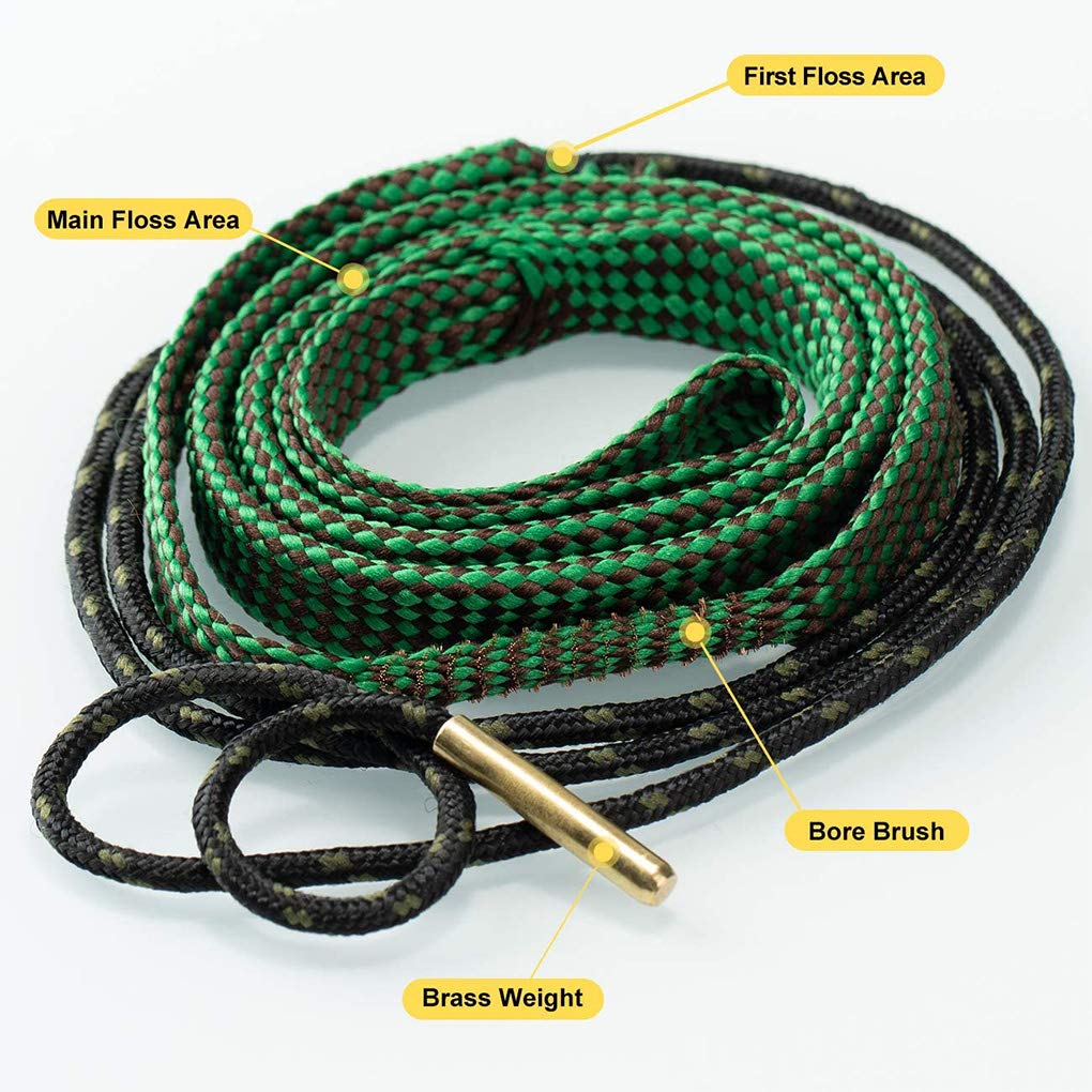 New Gun Bore Cleaner Gun Cleaning Kits .22 Cal .223 Cal & 5.56mm for Rifle, Pistol & Shotgun Gun Snake Cleaning