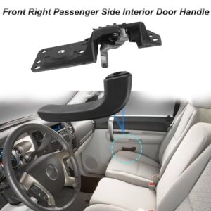 Interior Inside Front Right Passenger Door Handle Fit for Chevy Silverado Avalanche Suburban Tahoe Cadillac Escalade GMC Sierra Yukon 2007 2008 2009 2010 2011 2012 2013 2014 Replace OE# 80375