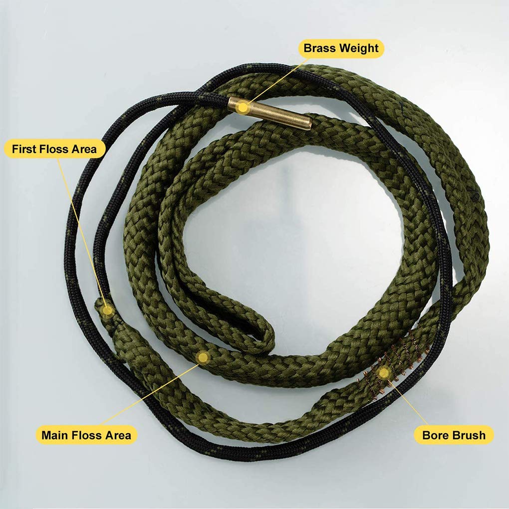 New Gun Snake Cleaner Gun Cleaning Kits Bore Rope .38 Cal .357 Cal .380 Cal & 9mm for Rifle, Pistol & Shotgun Gun Barrel Cleaning