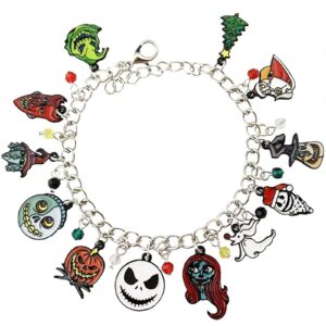 family babylon classic sally jack horror nightmare before christmas charm bracelet gifts for girl woman men