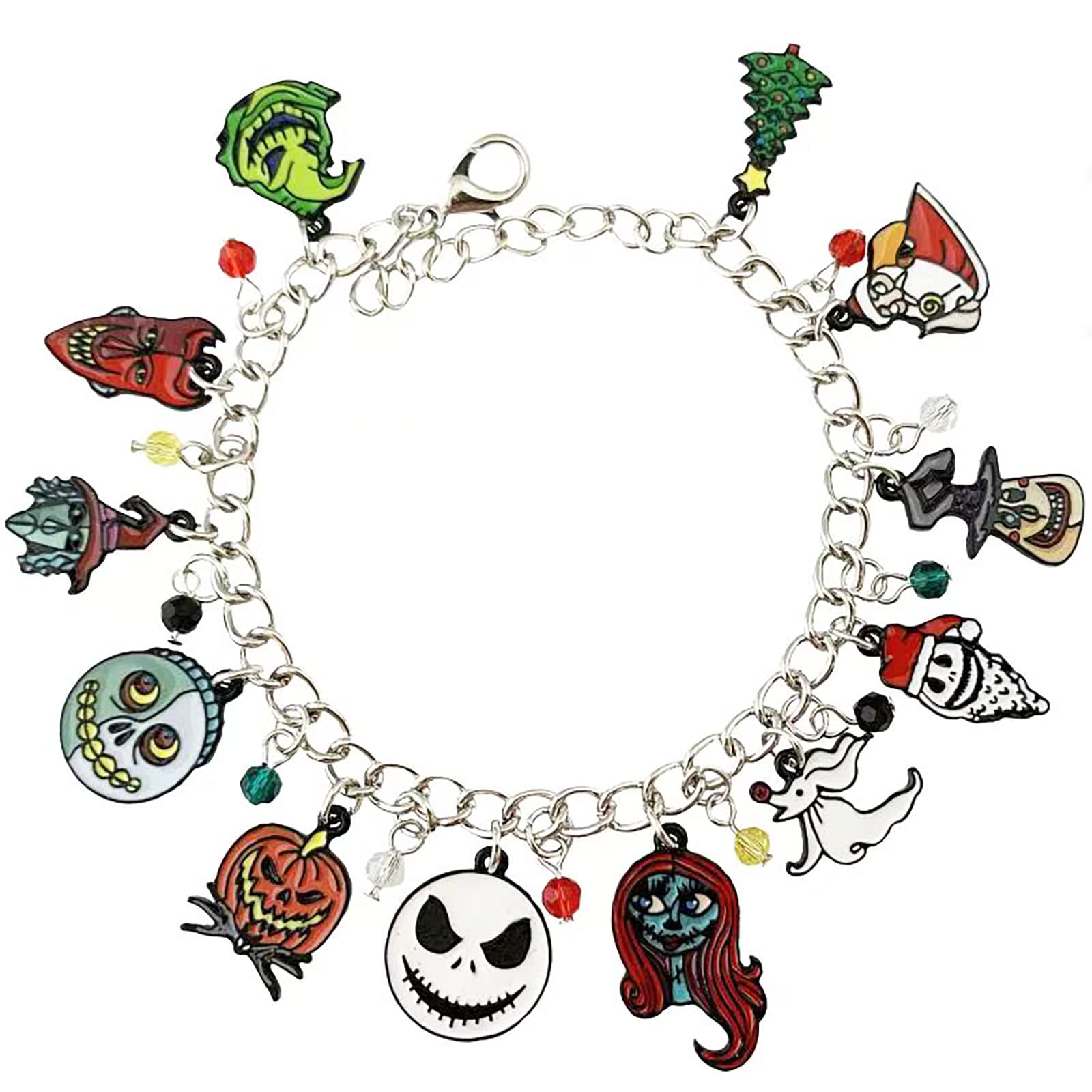 Family Babylon Classic Sally Jack Horror Nightmare Before Christmas Charm Bracelet Gifts for Girl Woman Men