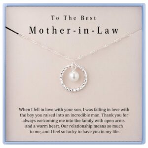 burning love mother in law necklace mom gifts mother daughter necklace sterling silver circle necklaces for mother in law gifts christmas holiday jewelry