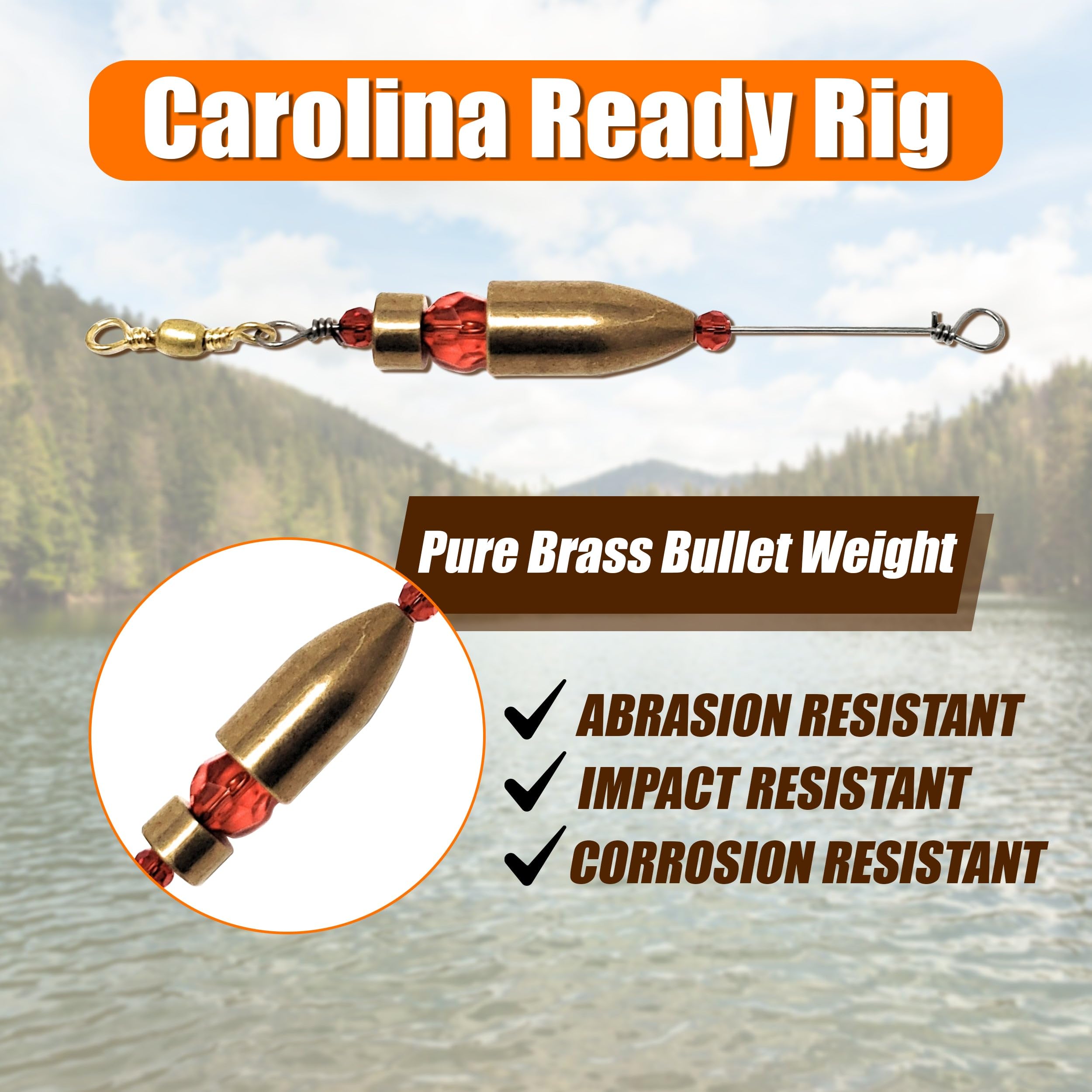 Reaction Tackle Carolina Rig - 1/4oz - Brass