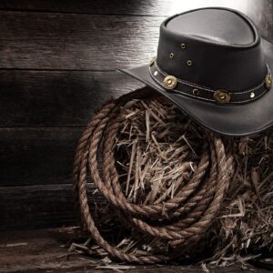 Showerproof Outback hat Also Worn as Leather Cowboy hat, Australian Hats for Men & Women Black