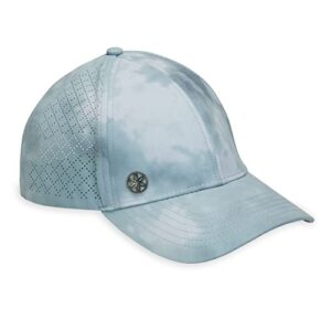 gaiam wander breathable tie-dye geo hat - cute women's baseball hat for summer, lightweight, cool geo design ball cap with adjustable strap, moisture-absorbing sweatband for running & hiking, frost