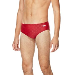 speedo men's swimsuit brief prolt printed team colors