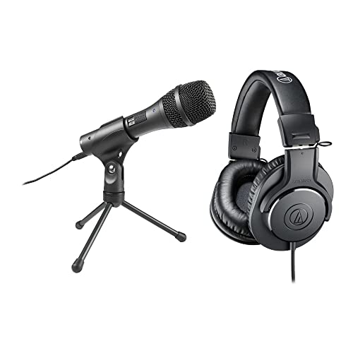 Audio-Technica AT-EDU25 Working and Learning from Home Pack with AT2005USB Cardioid Dynamic USB/XLR Microphone and ATH-M20x Headphones (ATEDU25)