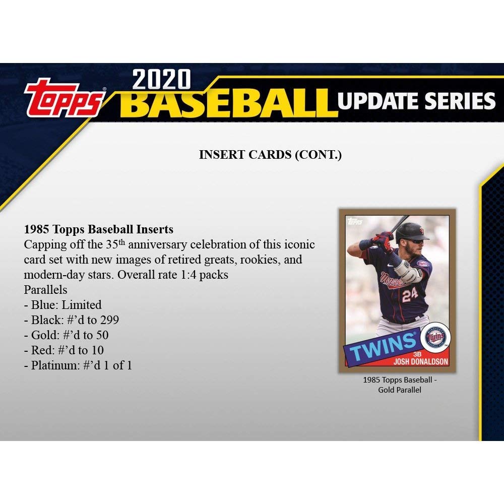 2020 Topps Traded and Update Series Baseball Unopened Blaster Box of Packs with 99 Cards including One EXCLUSIVE Coin Card and Possible Rookies Autographs and Jersey Cards