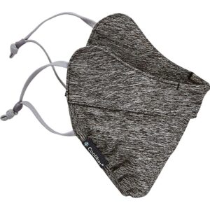 Coolibar UPF 50+ Men's Women's Zenith UV Mask - Sun Protective (Small/Medium- Charcoal Heather)