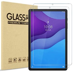 procase [2 pack] screen protector for lenovo tab m10 hd 2nd gen (tb-x306x) / smart tab m10 hd 2nd gen (tb-x306f) 10.1 inch 2020 release, tempered glass screen film guard screen protector –clear