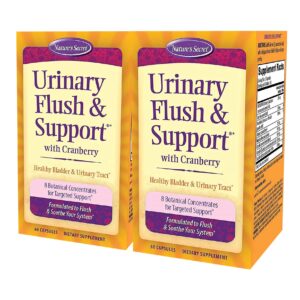 nature's secret urinary flush & support 60 capsules (pack of 2)