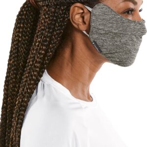 Coolibar UPF 50+ Men's Women's Zenith UV Mask - Sun Protective (Small/Medium- Charcoal Heather)