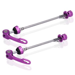 ritoeasysports pack of 2 quick release skewers front & rear bike quick release skewers for mountain ()