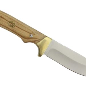 Puma SGB Teton Olive Wood Hunting Knife with Leather Sheath