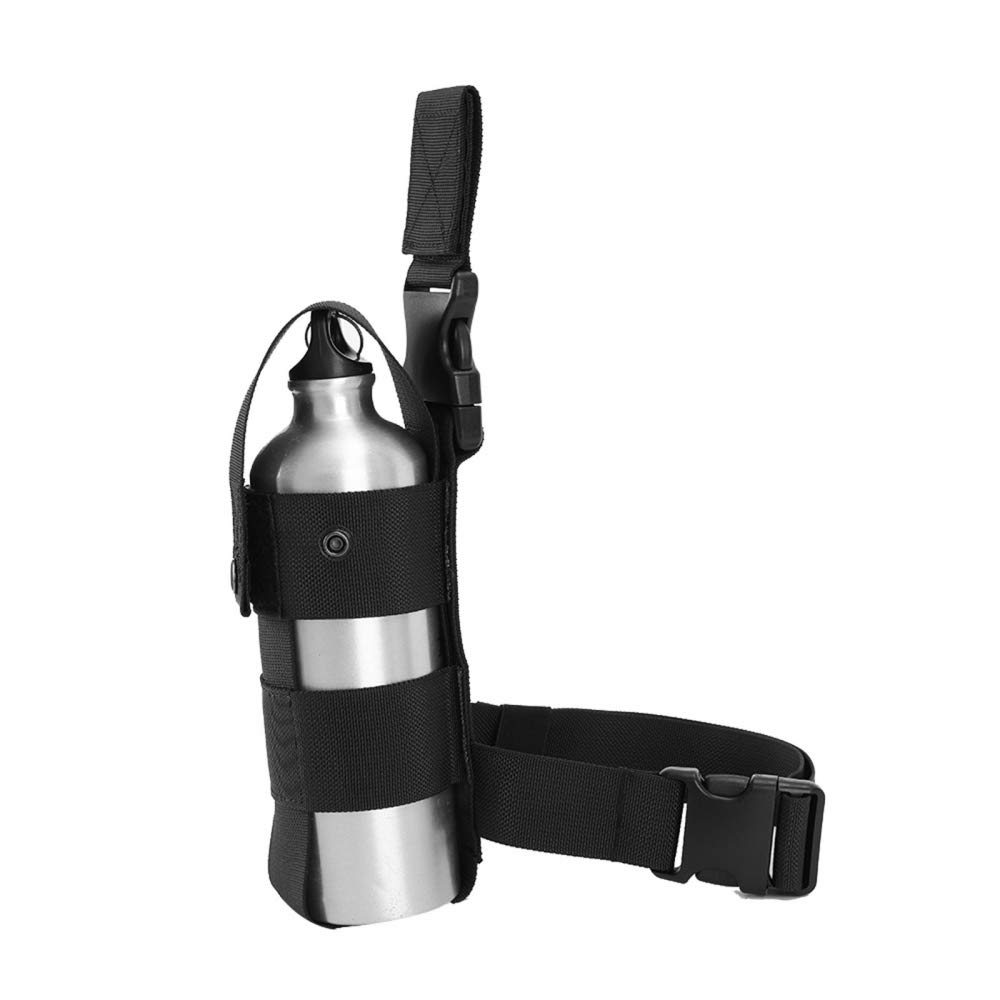 Drop Leg Water Bottle Holster, Adjustable Pepper Spray Holder Open Top Thigh Pouch for Left/Right Leg