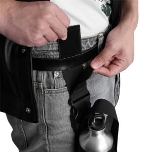 Drop Leg Water Bottle Holster, Adjustable Pepper Spray Holder Open Top Thigh Pouch for Left/Right Leg