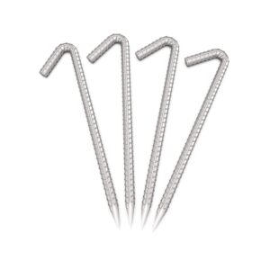 4 pack heavy duty tent pegs 12 inch galvanized strong tent stakes sharp tent pegs steel stakes for outdoor camping mountains and garden wedding and christmas decorations canopy and tarp sand ground