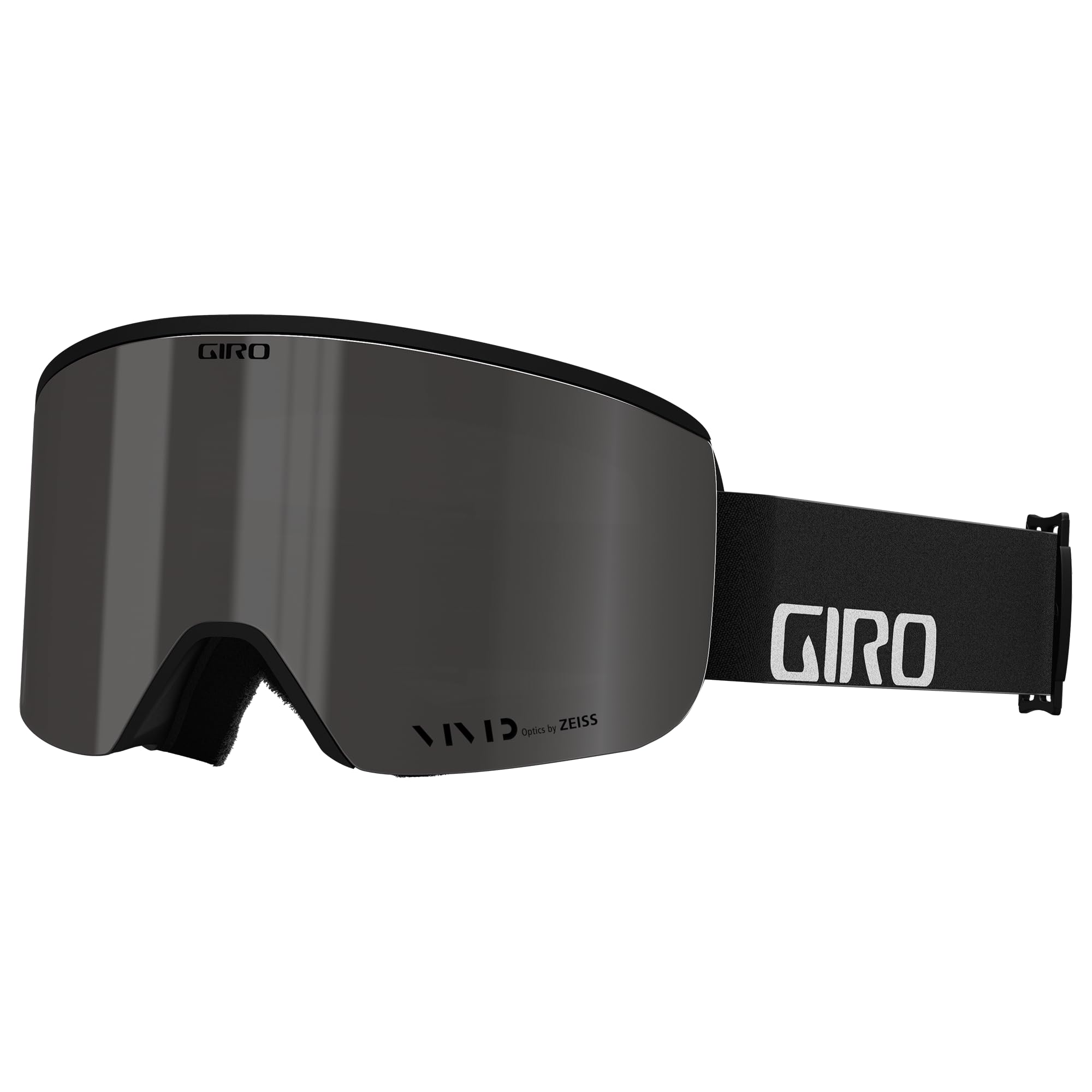 Giro Axis Ski Goggles - Snowboard Goggles for Men - Black Wordmark Strap with Vivid Smoke/Vivid Infrared Lenses