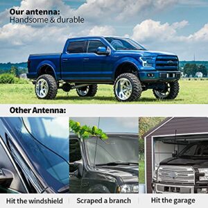 Bingfu Vehicle Short Antenna Mast Car Truck Antenna Replacement for Ford F150 Raptor F250 F350 F450 Super Duty Ranger Explorer Mustang Escape Focus Edge Dodge RAM 1500 2500 3500 Heavy Duty Truck