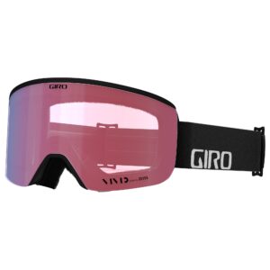 Giro Axis Ski Goggles - Snowboard Goggles for Men - Black Wordmark Strap with Vivid Smoke/Vivid Infrared Lenses