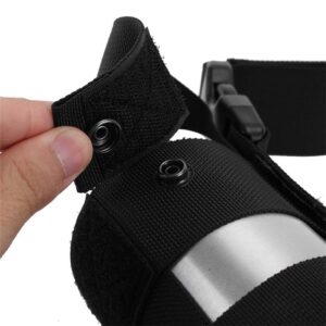 Drop Leg Water Bottle Holster, Adjustable Pepper Spray Holder Open Top Thigh Pouch for Left/Right Leg