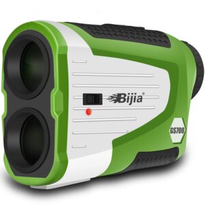 bijia golf rangefinder with slope switch-700yards 6x laser range finder with slope on/off switch rechargeable high precision flaglock/scan/slope/angle/speed/vibration for golfing/tournament legal