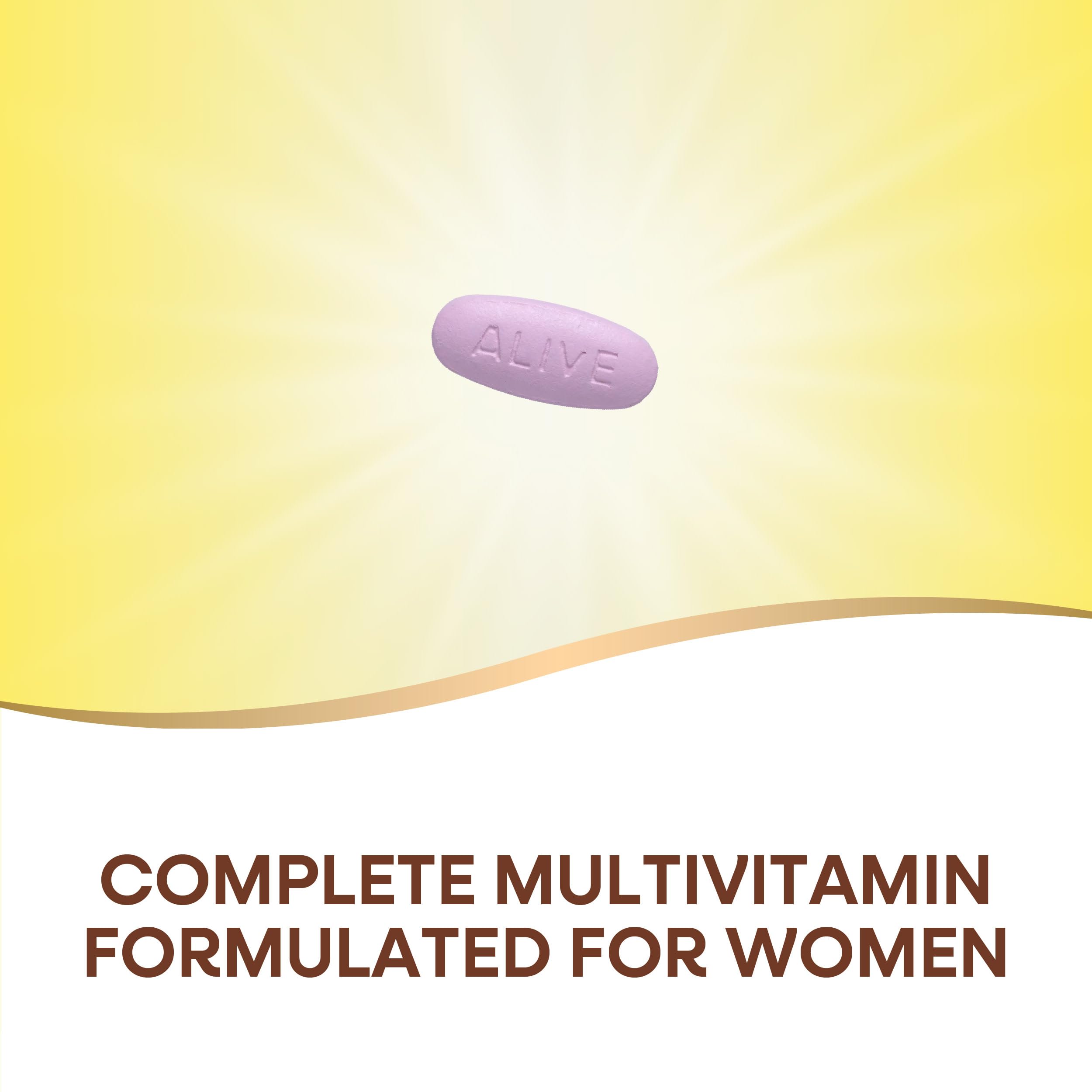 Nature's Way Alive! Women’s Complete Multivitamin, Supports Energy Metabolism and Hair, Skin & Nails*, B-Vitamins, 50 Tablets (Packaging May Vary)