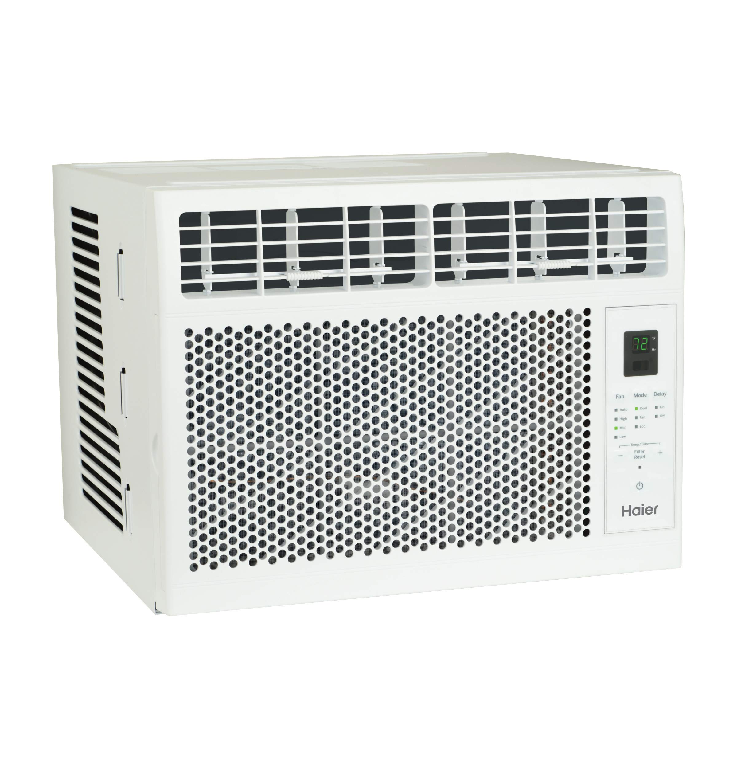 Haier Electronic Window Air Conditioner 6000 BTU, Efficient Cooling for Smaller Areas Like Bedrooms and Guest Rooms, 6K BTU Window AC Unit with Easy Install Kit, White