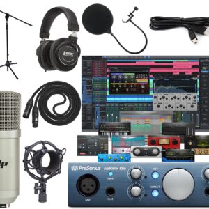 PreSonus AudioBox Ione 2x2 Audio Recording Interface for USB/iPad and iOS Devices Studio Bundle with Studio One Artist Software Pack