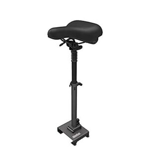 segway ninebot electric scooter seat saddle for max g30p and g30lp, adjustable comfortable and shock absorbing max seat saddle, black, large