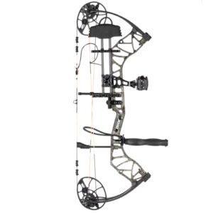 Bear Archery Legit Ready to Hunt Compound Bow Package for Adults & Youth, Right Hand, True Timber Strata