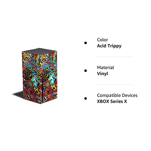 MightySkins Skin Compatible with Xbox Series X - Acid Trippy | Protective, Durable, and Unique Vinyl Decal wrap Cover | Easy to Apply and Change Styles | Made in The USA (MIXBSERX-Acid Trippy)