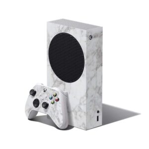 mighty skins skin compatible with xbox series s bundle - frost marble protective, durable, and unique vinyl decal wrap cover easy to apply and change styles made in the usa (mixbserscmb-frost marble)