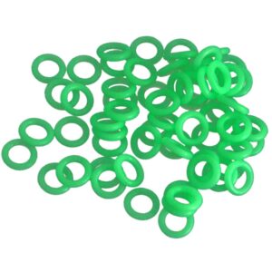 besportble 50pcs tent stakes ring fluorescent glow in the dark tent ring tent nail rings tents accessories