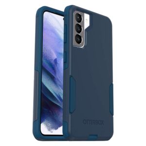 otterbox galaxy s21 5g (only - does not fit plus or ultra) commuter series case - bespoke way (blazer blue/stormy seas blue), slim & tough, pocket-friendly, with port protection