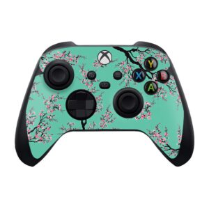 mighty skins skin compatible with xbox series x and s controller - cherry blossom tree | protective, durable, and unique vinyl decal wrap cover | easy to apply and change styles | made in the usa